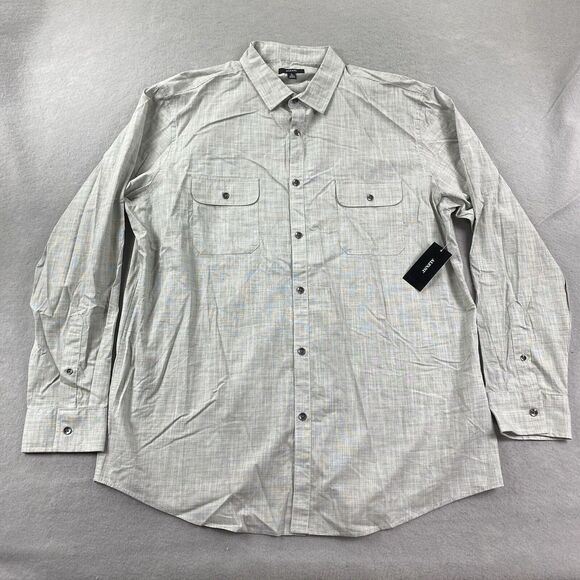 Alfani | Shirts | Alfani Shirt Mens Xl Military Soil Warren Button Up ...